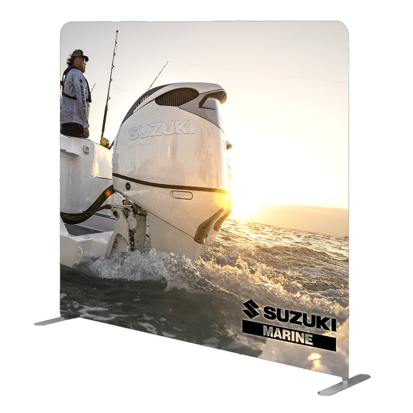 Fishing DF350AMD - Stretch Fabric Panel with 8' Frame – SuzukiBanners.com