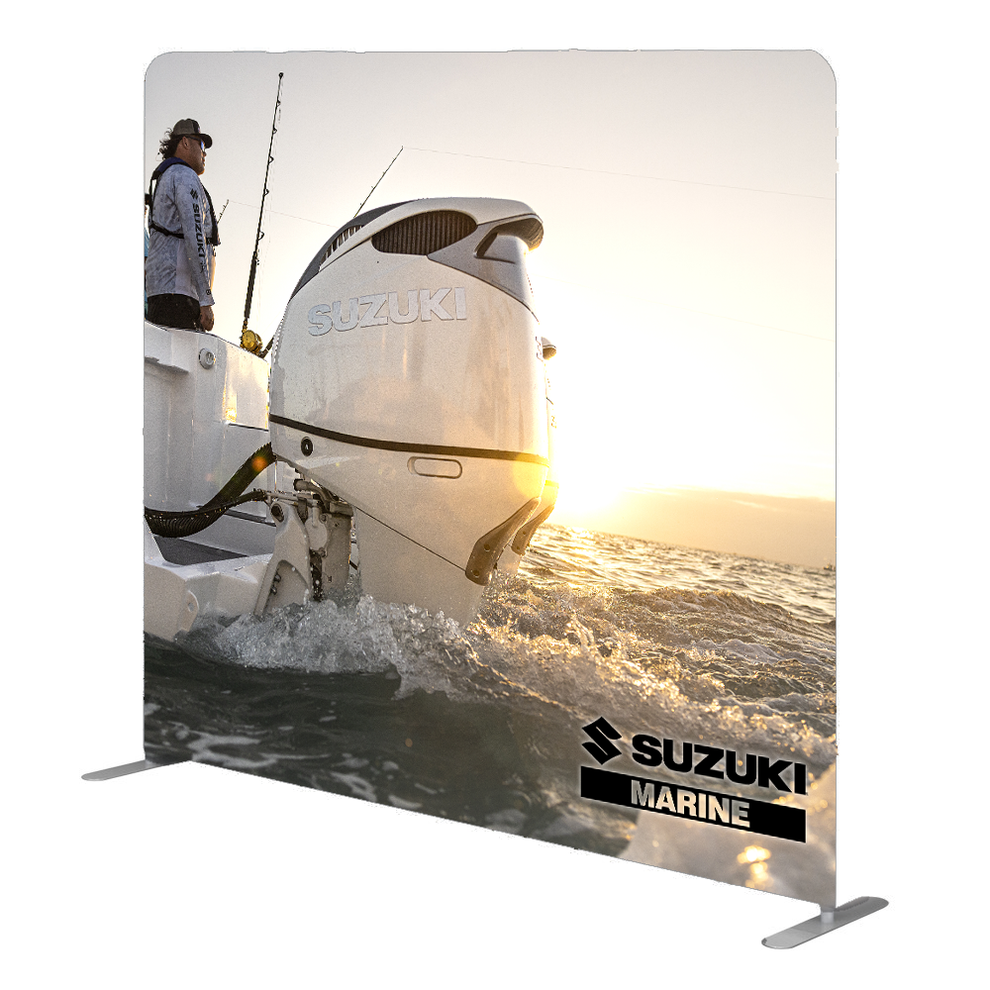 Fishing DF350AMD - Stretch Fabric Panel with 8' Frame – SuzukiBanners.com