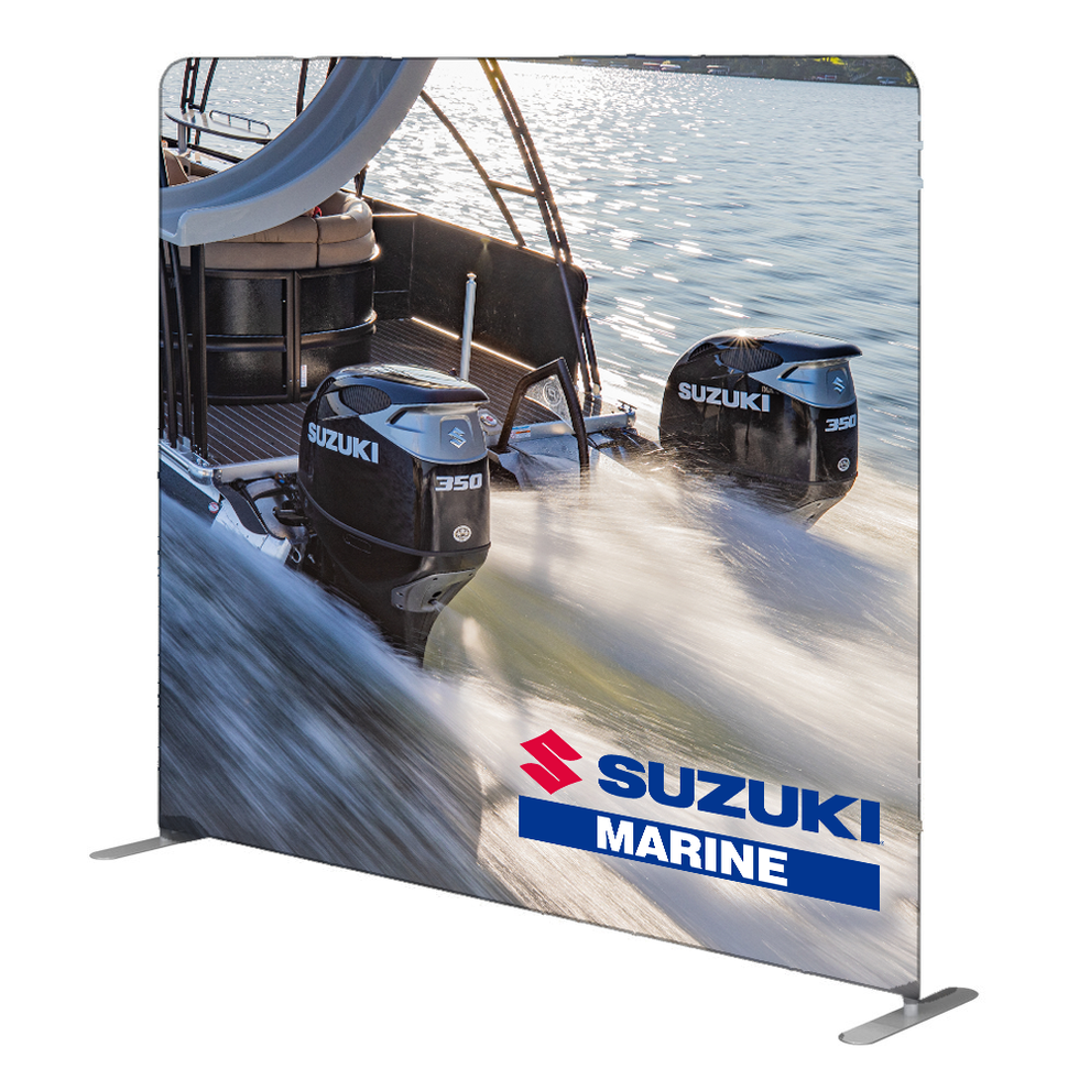 Pontoon 350's - Stretch Fabric Panel with 8' Frame – SuzukiBanners.com