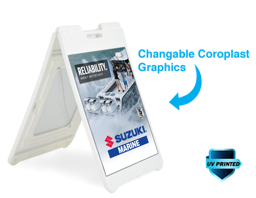 Suzuki A-frame Sidewalk sign – SuzukiBanners.com