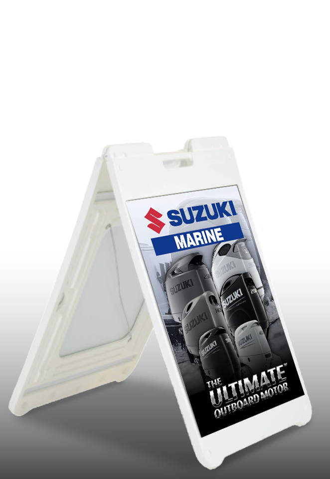 Suzuki A-frame Sidewalk sign – SuzukiBanners.com