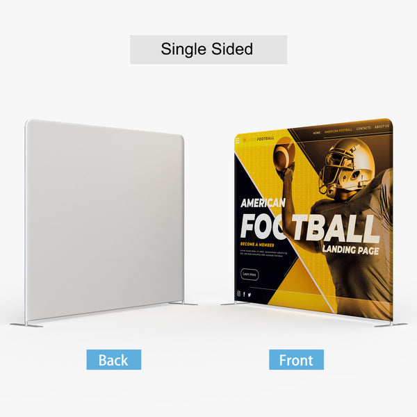 10ft Tension Fabric panel with Frame - Customer Artwork – SuzukiBanners.com